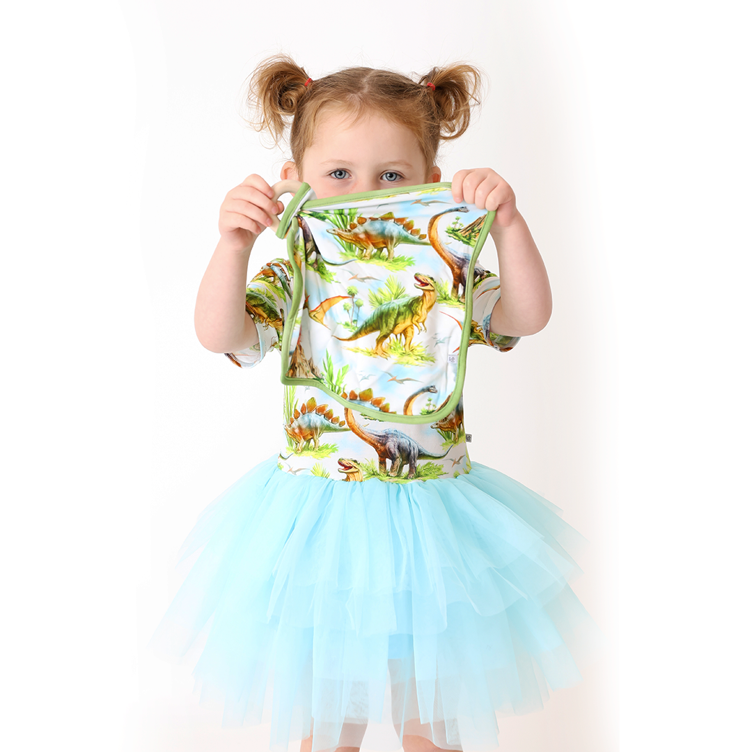 Classic Jurassic Lovey With Teething Ring – Hanlyn Collective